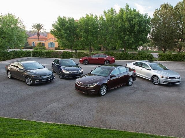 2016 Midsize Car Comparison: Accord, Malibu, Altima, Optima, Passat ...