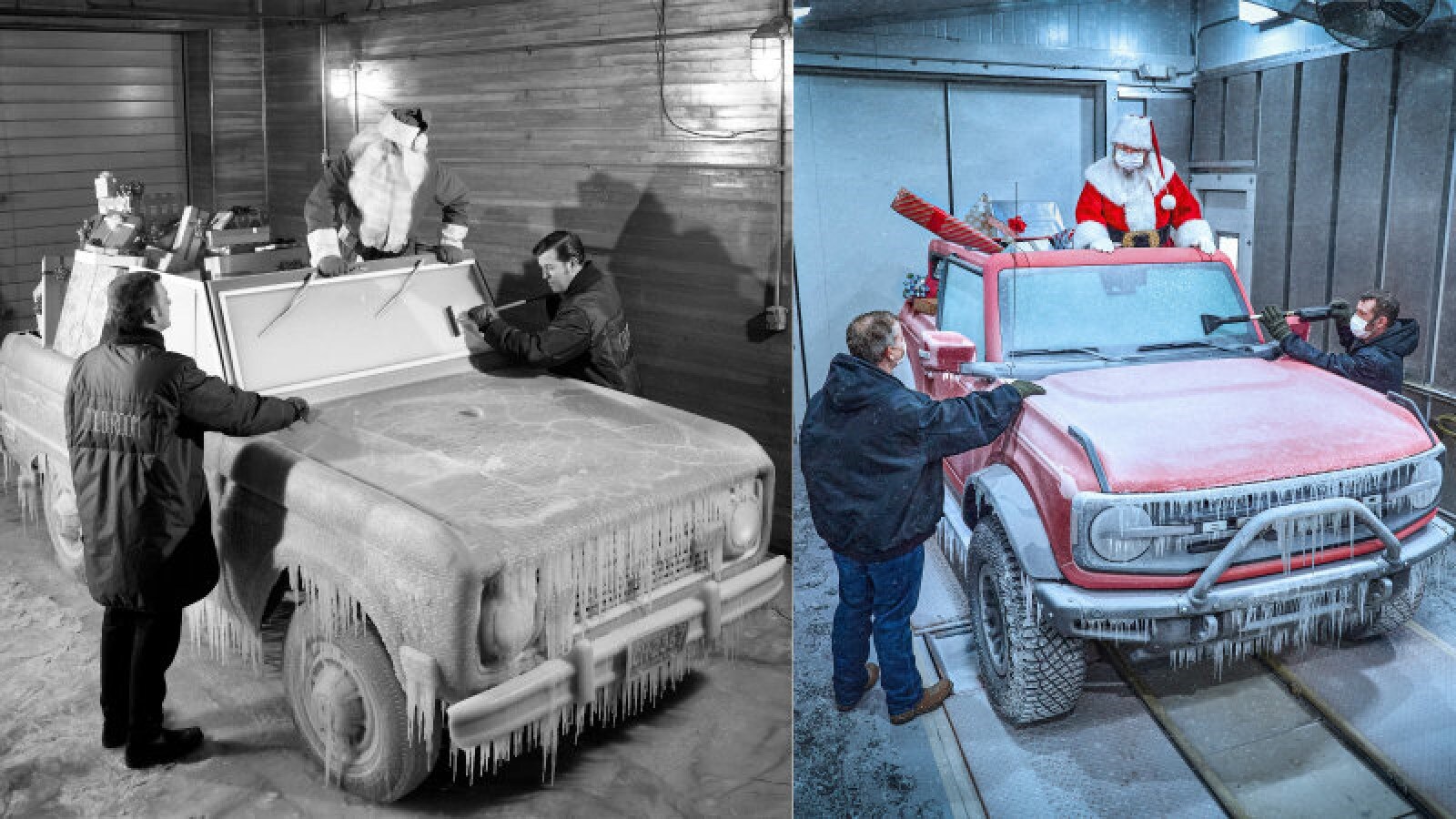 Santa Tests A Ford Bronco for the First Time in More Than 50 Years ...