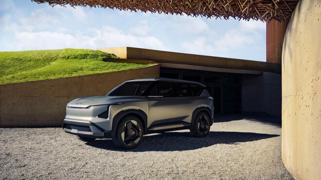 Kia Teases Blocky EV5 Compact Electric SUV - Kelley Blue Book